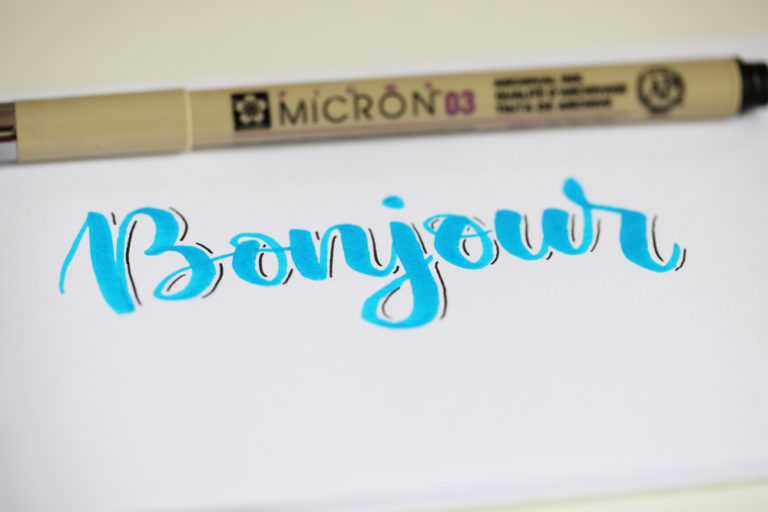 ~ Créer un effet 3D en lettering (défi 7/52) ~ - Lettering Créatif