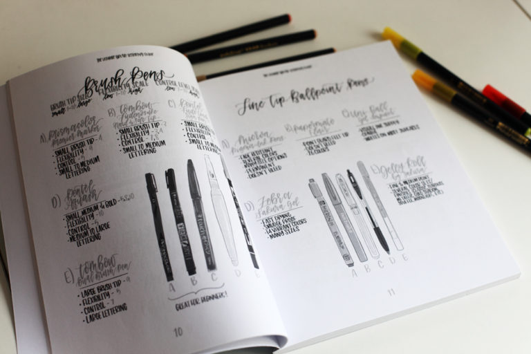 ~ Revue de livre "The ultimate brush lettering guide" ~ - Lettering Créatif