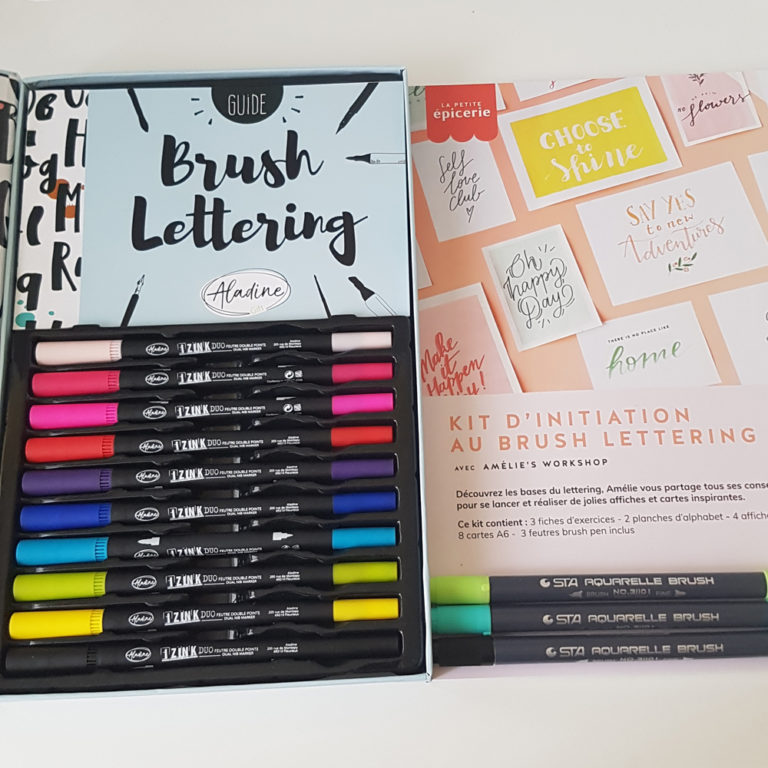 ~ 2 Kits de Brush Lettering Aladine et La Petite Epicerie, mon avis ...