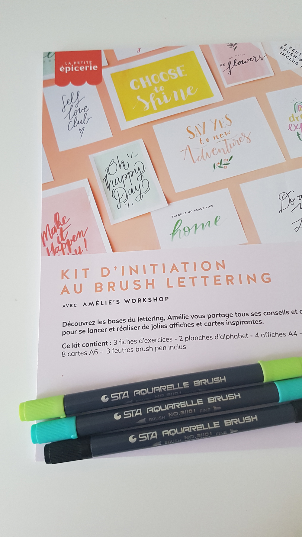 ~ 2 Kits de Brush Lettering Aladine et La Petite Epicerie, mon avis ...