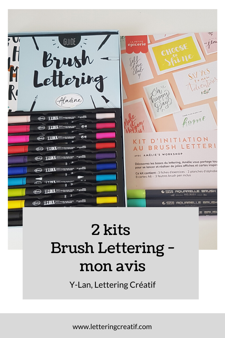 ~ 2 Kits de Brush Lettering Aladine et La Petite Epicerie, mon avis ...