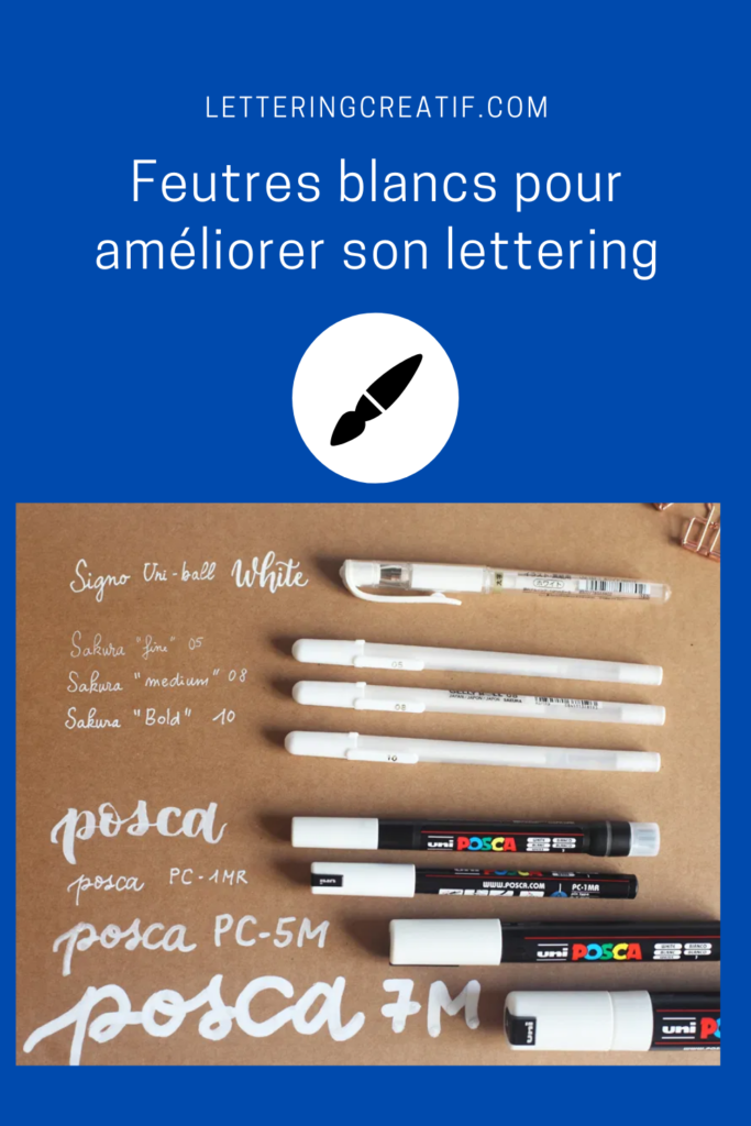 ~ 1001 utilisations de feutres blancs en lettering (défi 41/52 ...