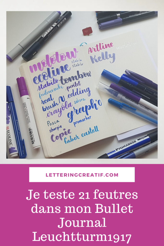 ~ Quels feutres utiliser pour faire du lettering dans son Bullet ...