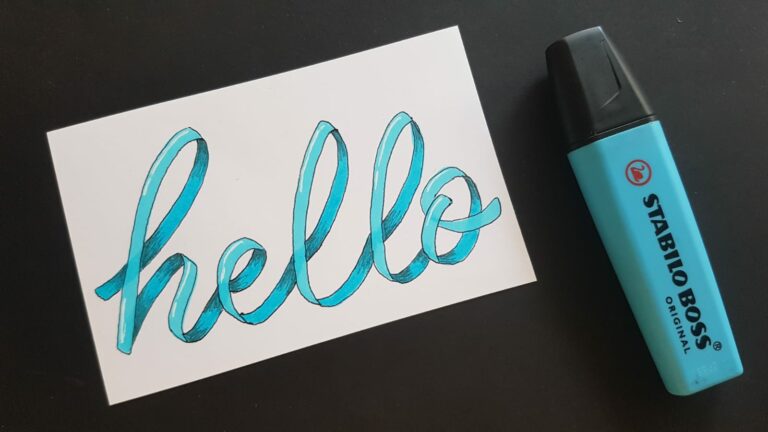 ~ 7 idées de lettering au surligneur Stabilo ~ - Lettering Créatif